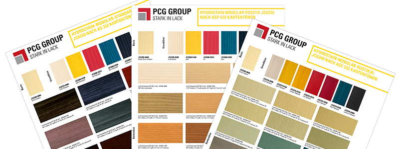 Jordan Coatings: Aquastain color charts recreated with new staining ...